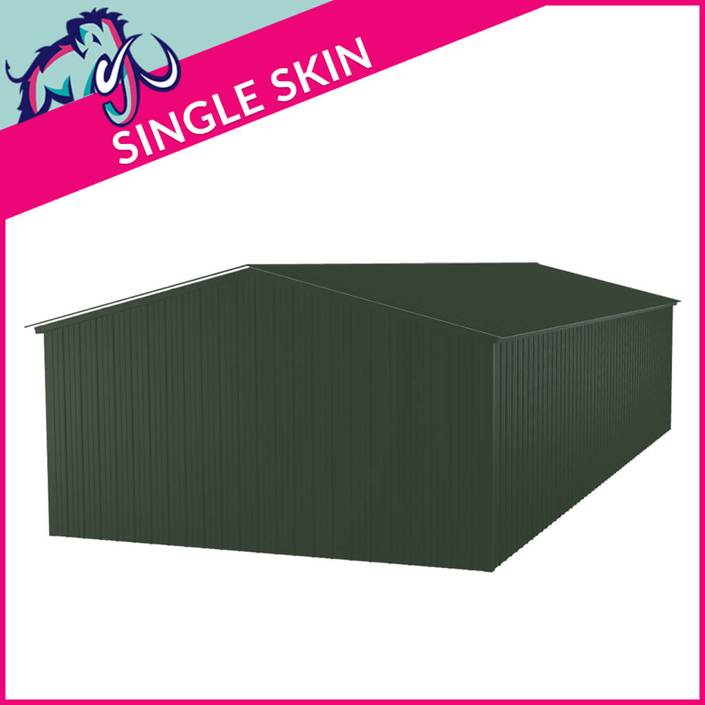 Double Steel Apex Garage Gable Access – 6 x 12 x 2.5m– 2 Roller/1 PA ...